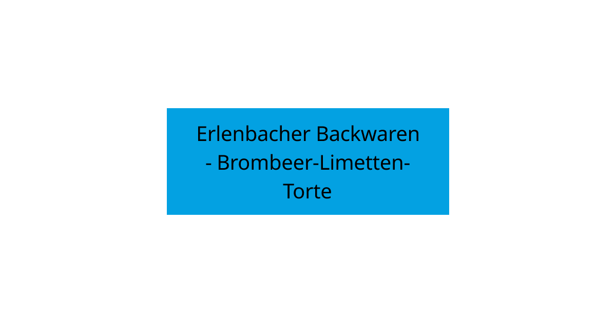 Erlenbacher Backwaren - Brombeer-Limetten-Torte | KRAUSS Marketplace