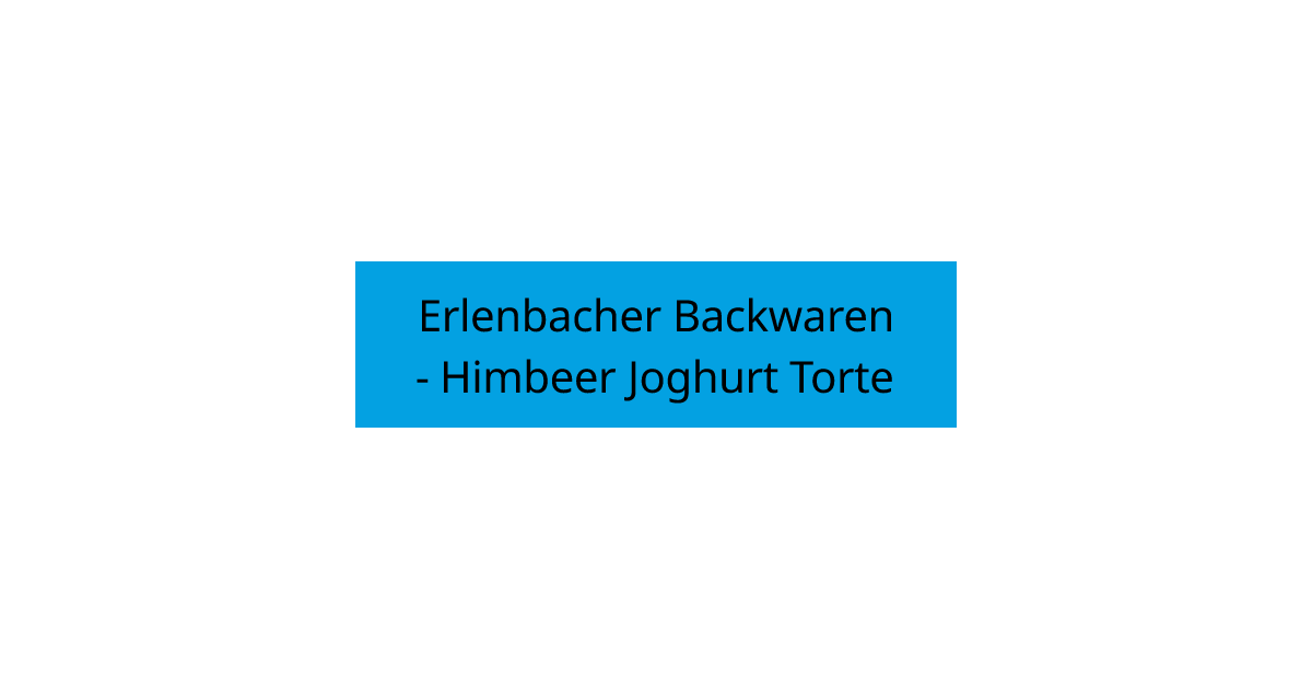 Erlenbacher Backwaren - Himbeer Joghurt Torte | KRAUSS Marketplace